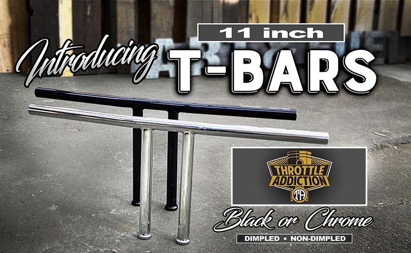 Introducing Throttle Addiction's 11-inch T-Bars for Harley Davidson Tr