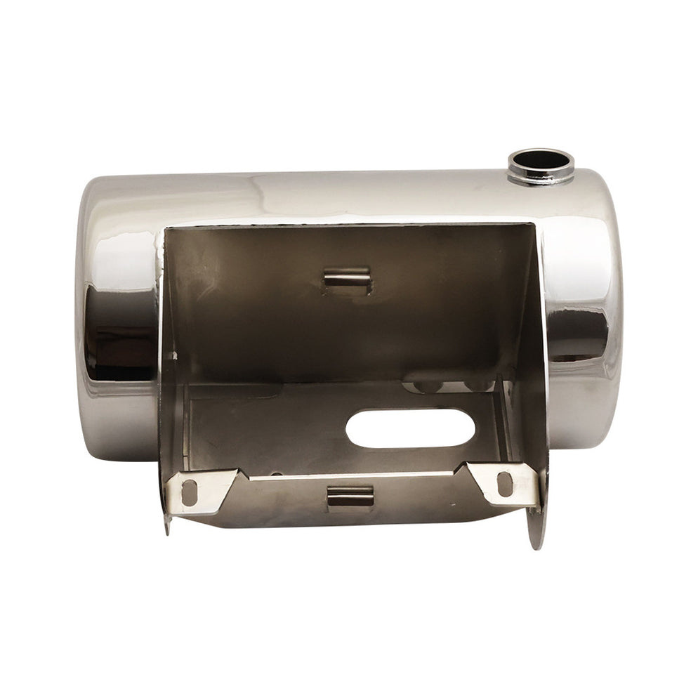 Custom Use Round Oil Tank With Battery Tray - Chrome- Side Fill ...