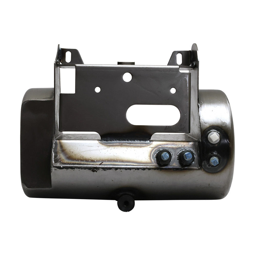 Custom Use Round Oil Tank With Battery Tray - Raw- Side Fill — Throttle ...