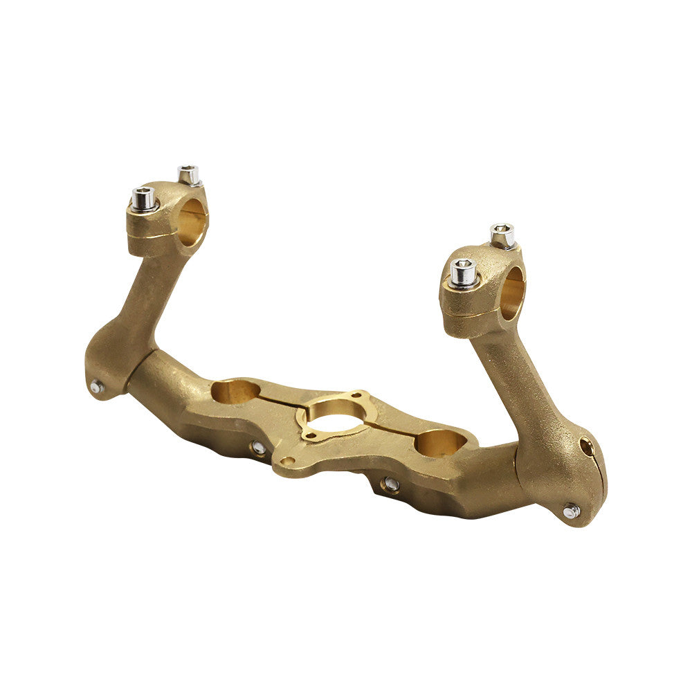 Stelling and Hellings Inline springer Top Clamp and Riser Set - Bronze — Throttle Addiction
