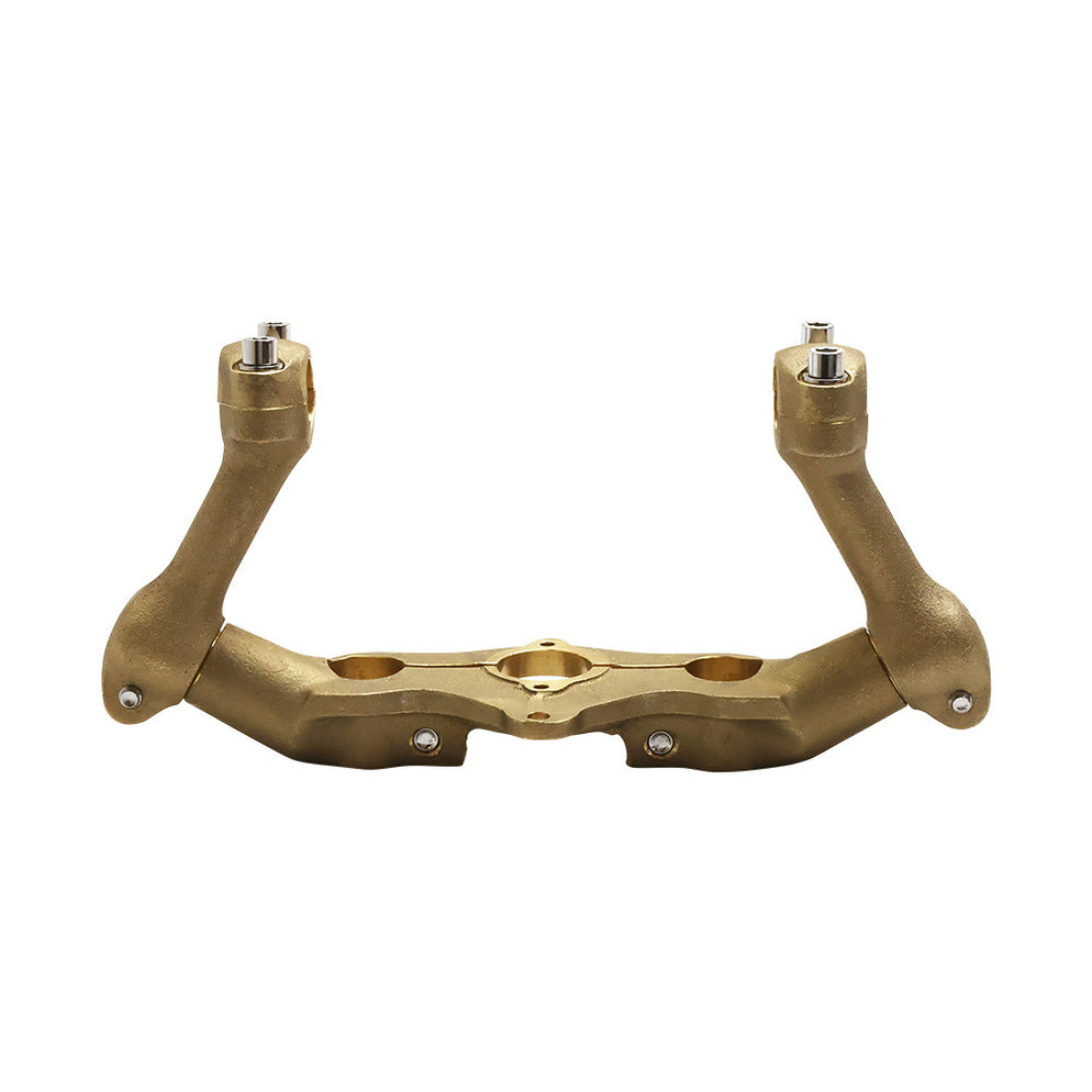 Stelling and Hellings Inline springer Top Clamp and Riser Set - Bronze — Throttle Addiction