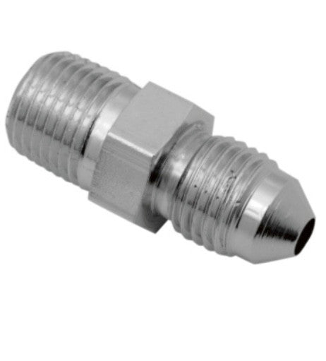 Chrome Steel Brake Line Fitting -3 X 1/8" NPT Male - Straight ...