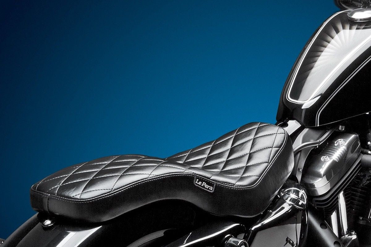 Le Pera - Cobra Seat - 2004-2018 Sportster - Diamond — Throttle Addiction