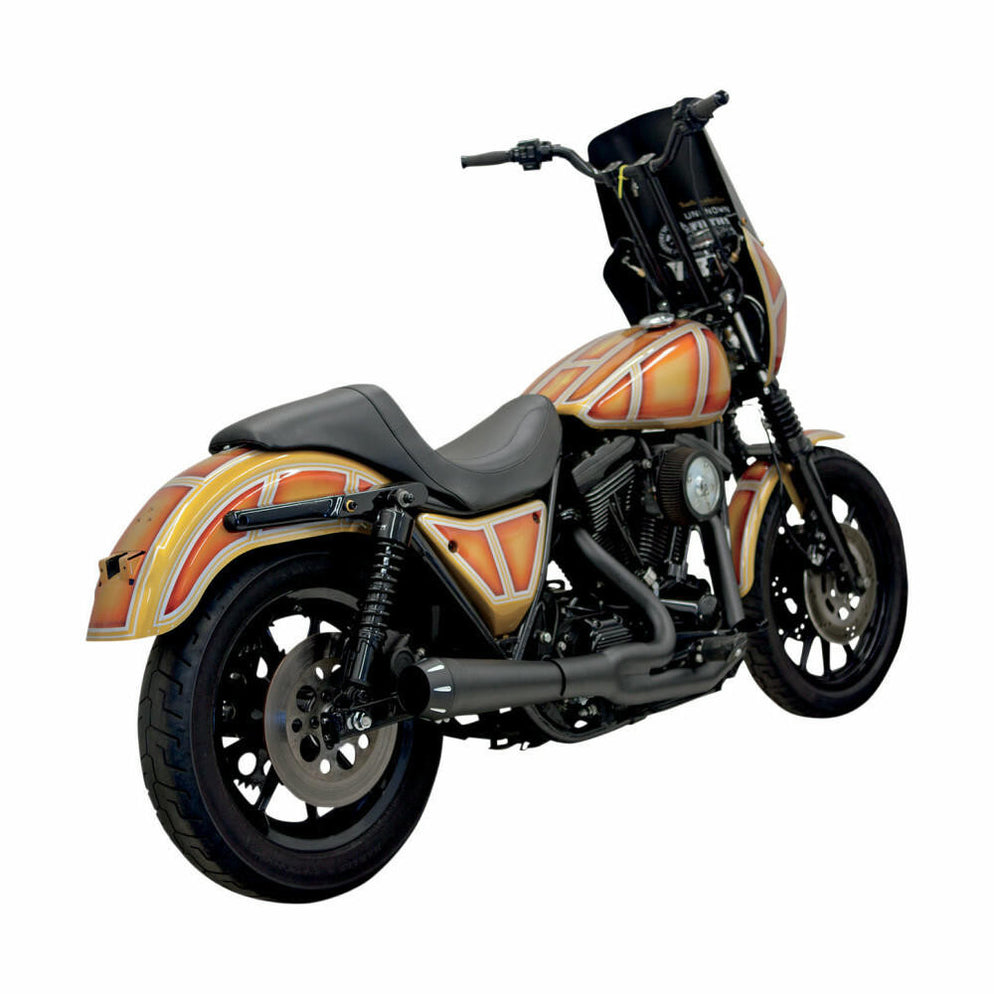 Bassani - Road Rage 2 into 1 Short Exhaust - 1984-2000 FXR - Black ...