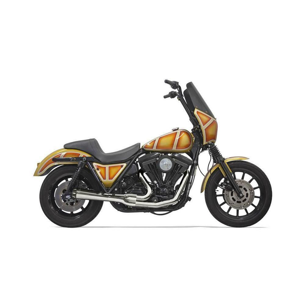 Bassani - Road Rage 2 into 1 Short Exhaust - 1984-2000 FXR - Chrome ...