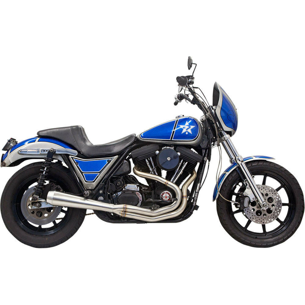 Bassani - Road Rage III 2-Into-1 Exhaust - 1984-2000 FXR - Stainless S ...