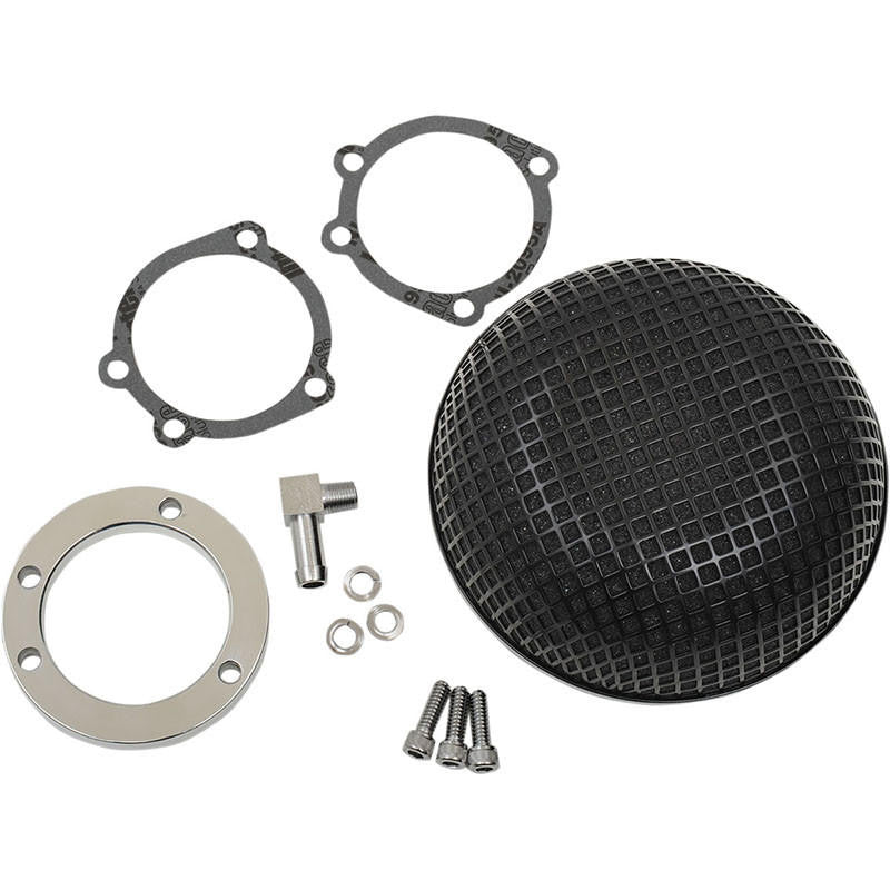 Retro Mesh Air Cleaner - CV/Delphi - 1988-2017 - Black — Throttle Addiction