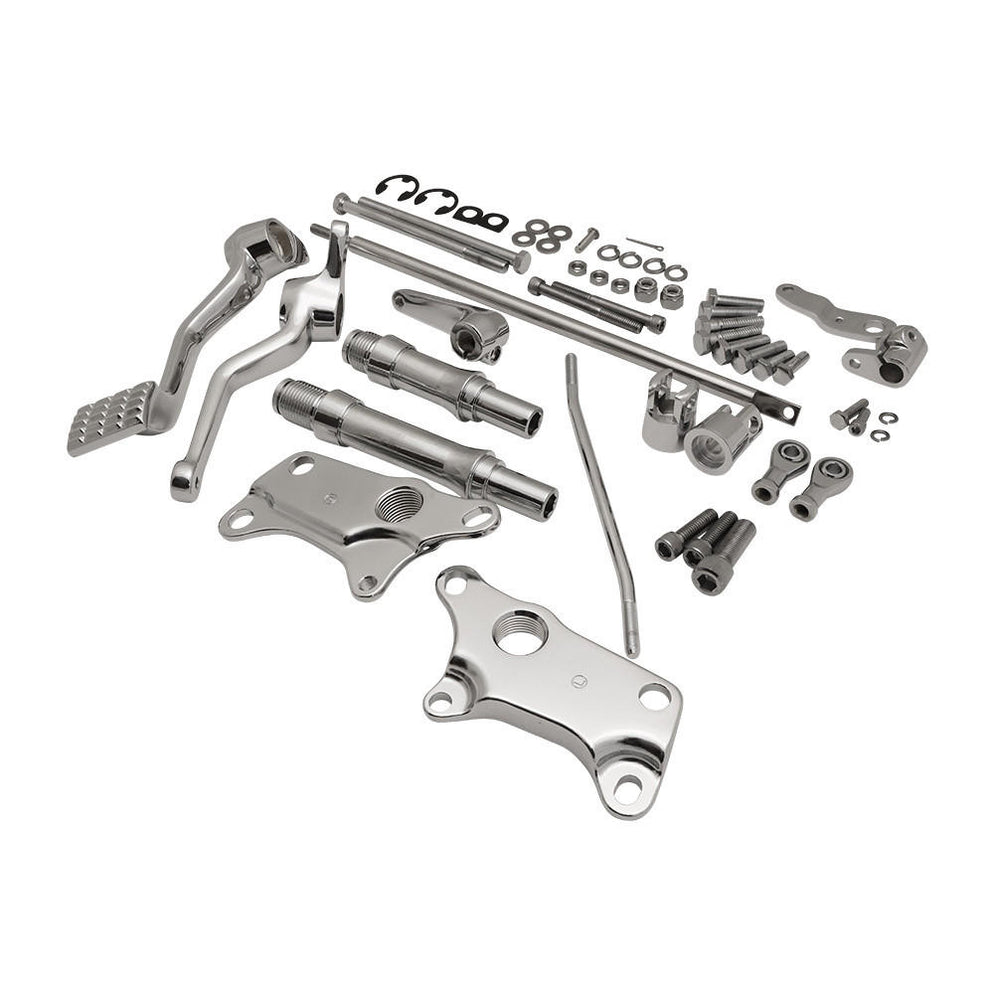 Harley Sportster Forward Controls - Chrome - 1987-2003 — Throttle Addiction