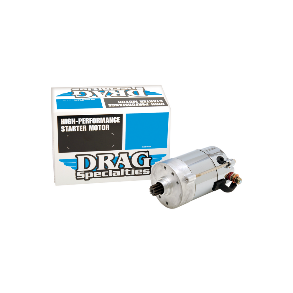 High-Performance Hitachi-Style Starter Motor - Harley 1971-1988 - Chro ...