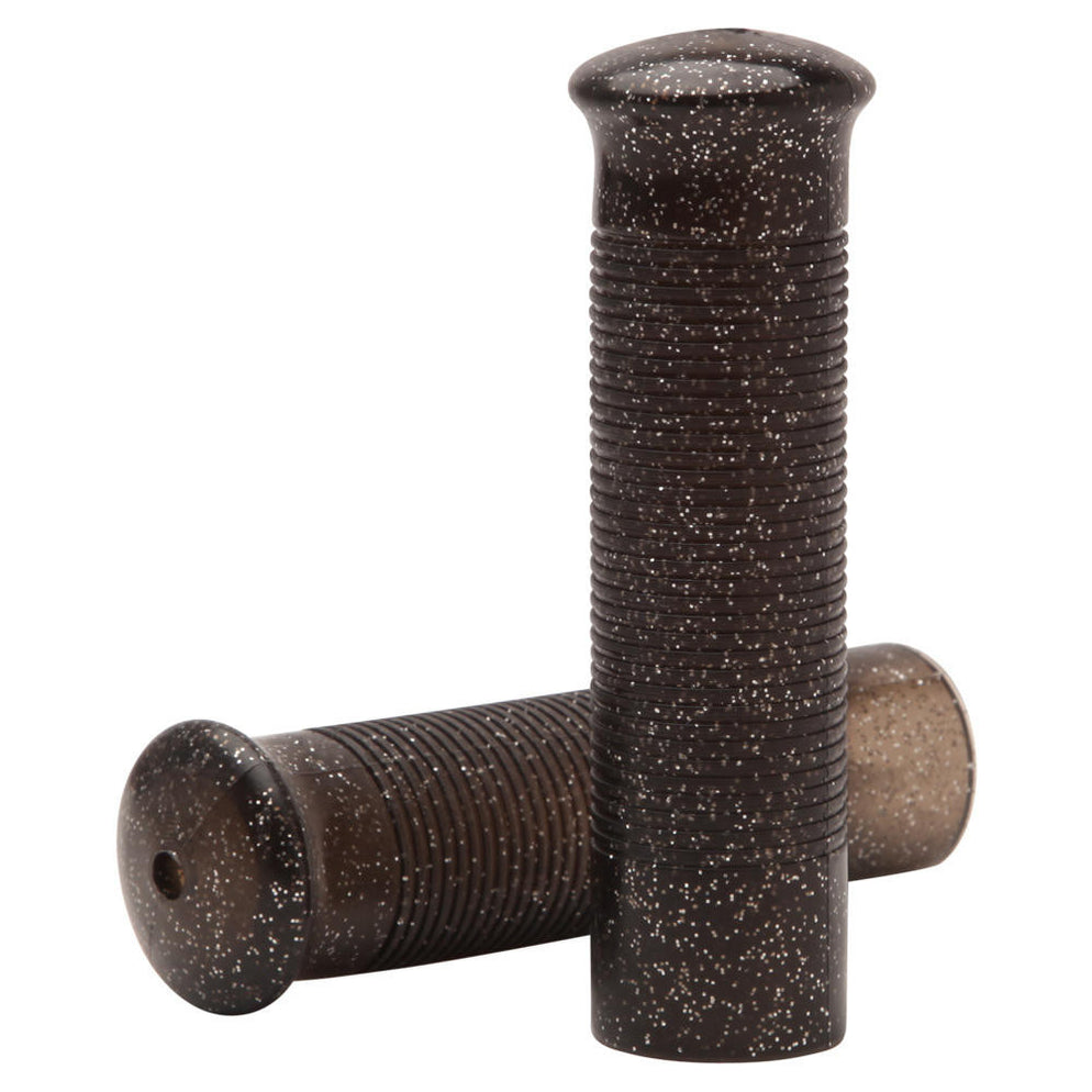 Black Metal Flake Grips — Throttle Addiction