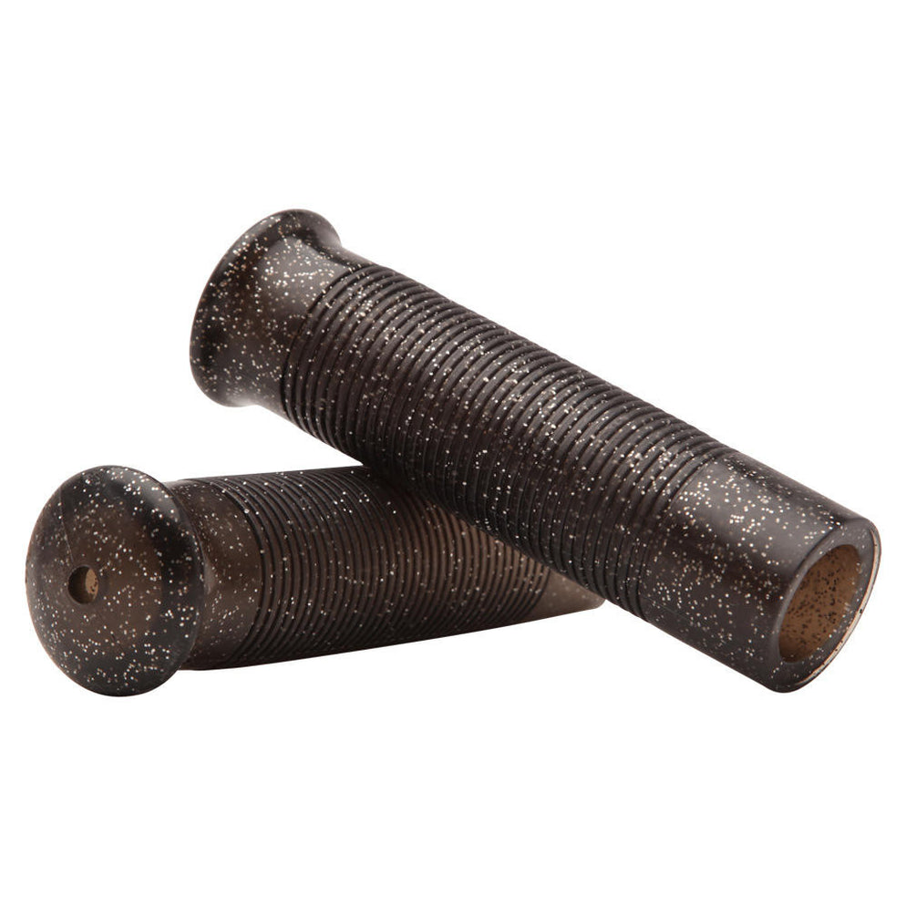 Black Metal Flake Grips — Throttle Addiction