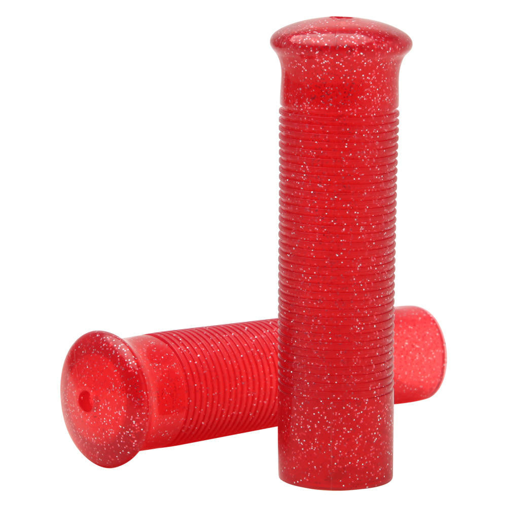 Red Metal Flake Grips — Throttle Addiction