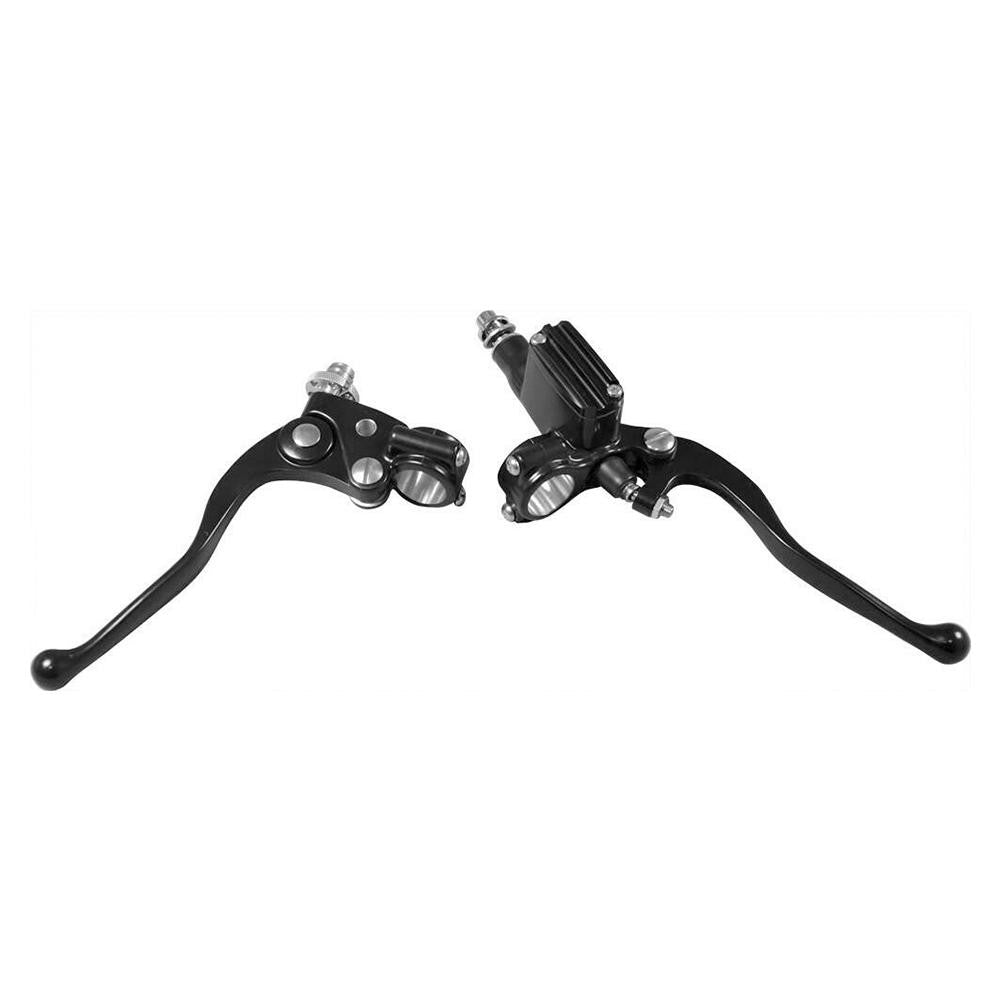 Vintage Hand Control Clutch Brake Lever Set - Harley - Black — Throttle ...