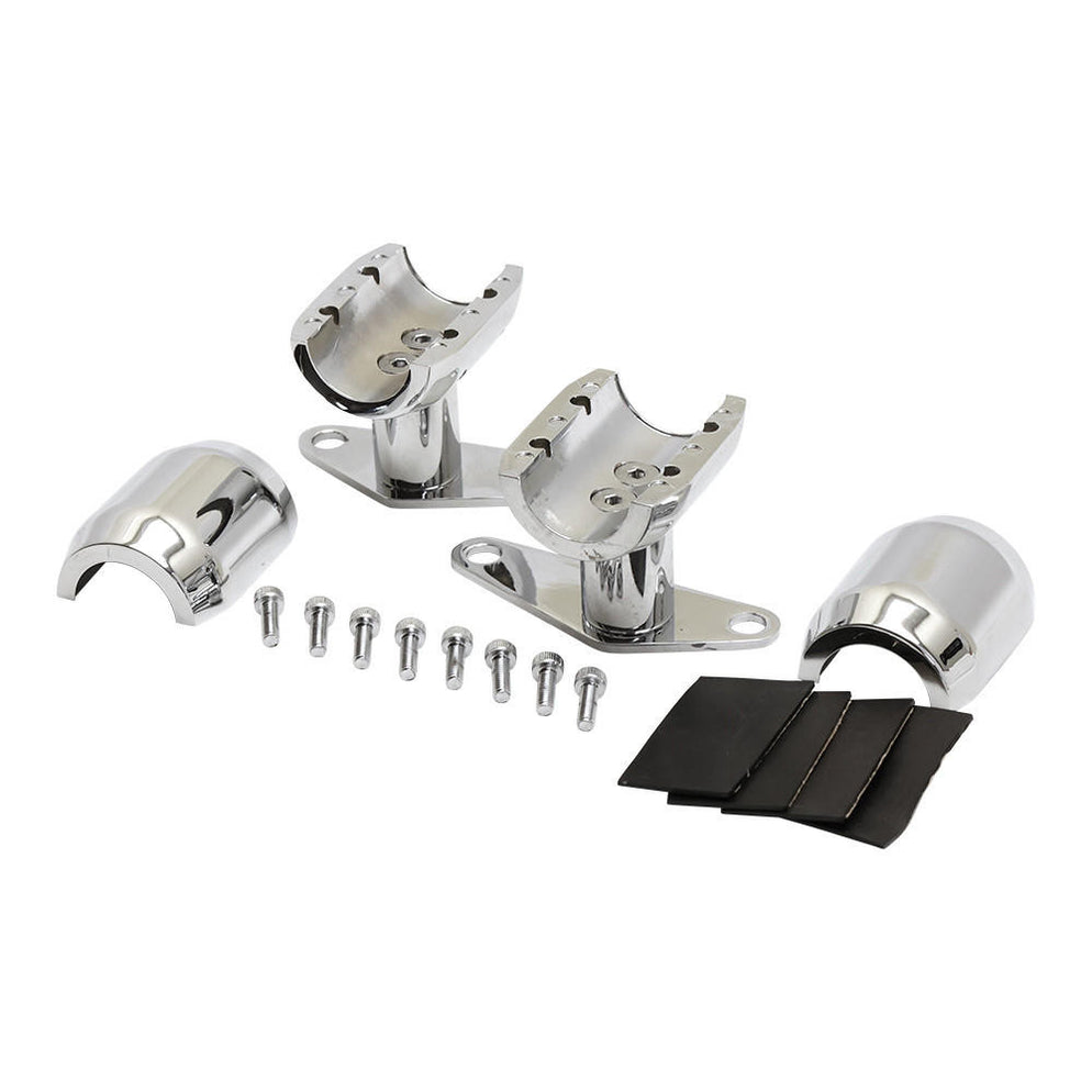 Springer Front Fender Mounts - Chrome — Throttle Addiction