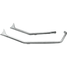 Paughco - Upsweep Fishtail Exhaust - 1986-1999 Softail and Evolution H ...