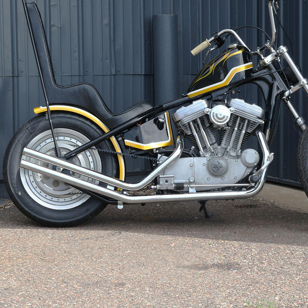 Paughco Straight End Upswept Sportster Exhaust - 1986-2003 — Throttle ...