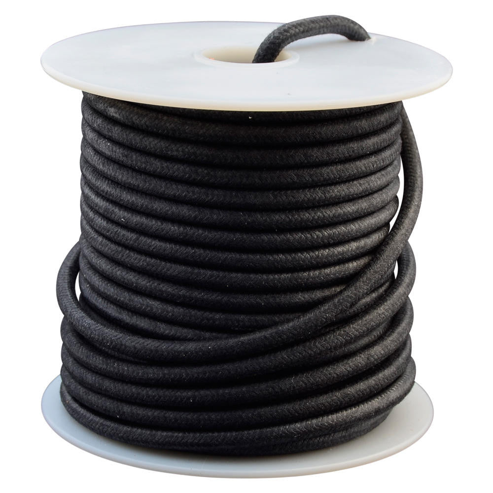 12 AWG Vintage Cloth Covered Automotive Electrical Wire - Black - 10 F ...