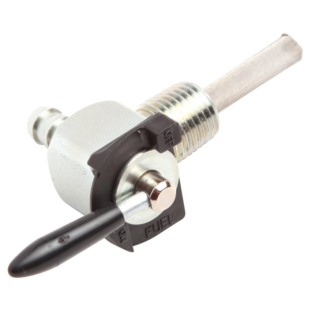 1/4" NPT Petcock - 90 Degree With Filter Screen- Black — Throttle Addiction