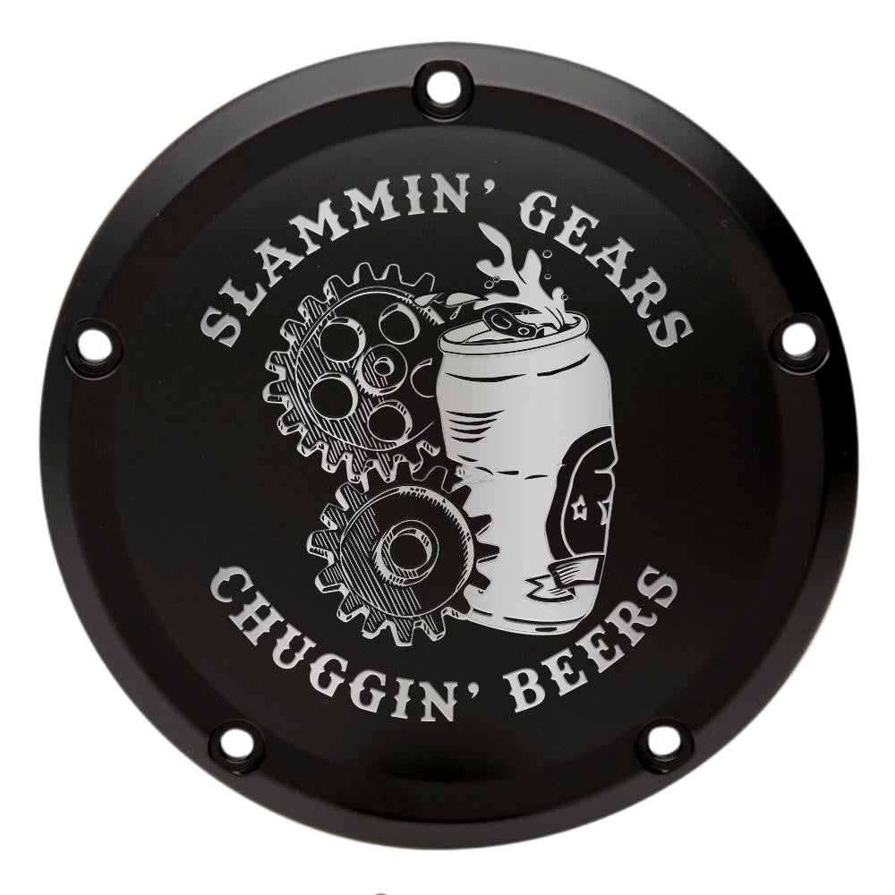 Harley Derby Cover "Slammin' Gears Chuggin' Beers" — Throttle Addiction