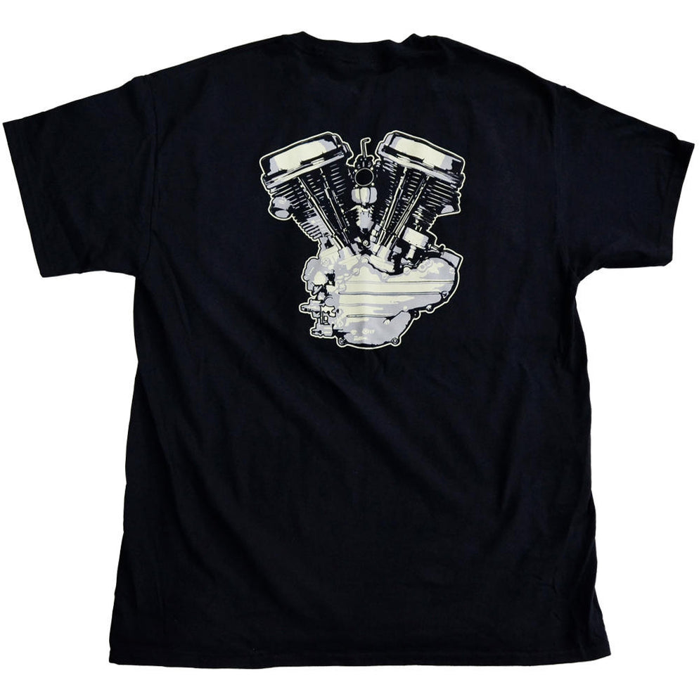 Panhead Motor T-shirt — Throttle Addiction