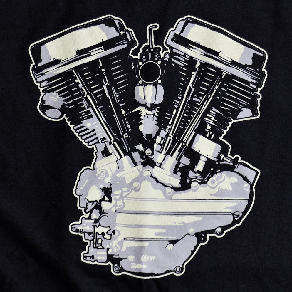 Panhead Motor T-shirt — Throttle Addiction