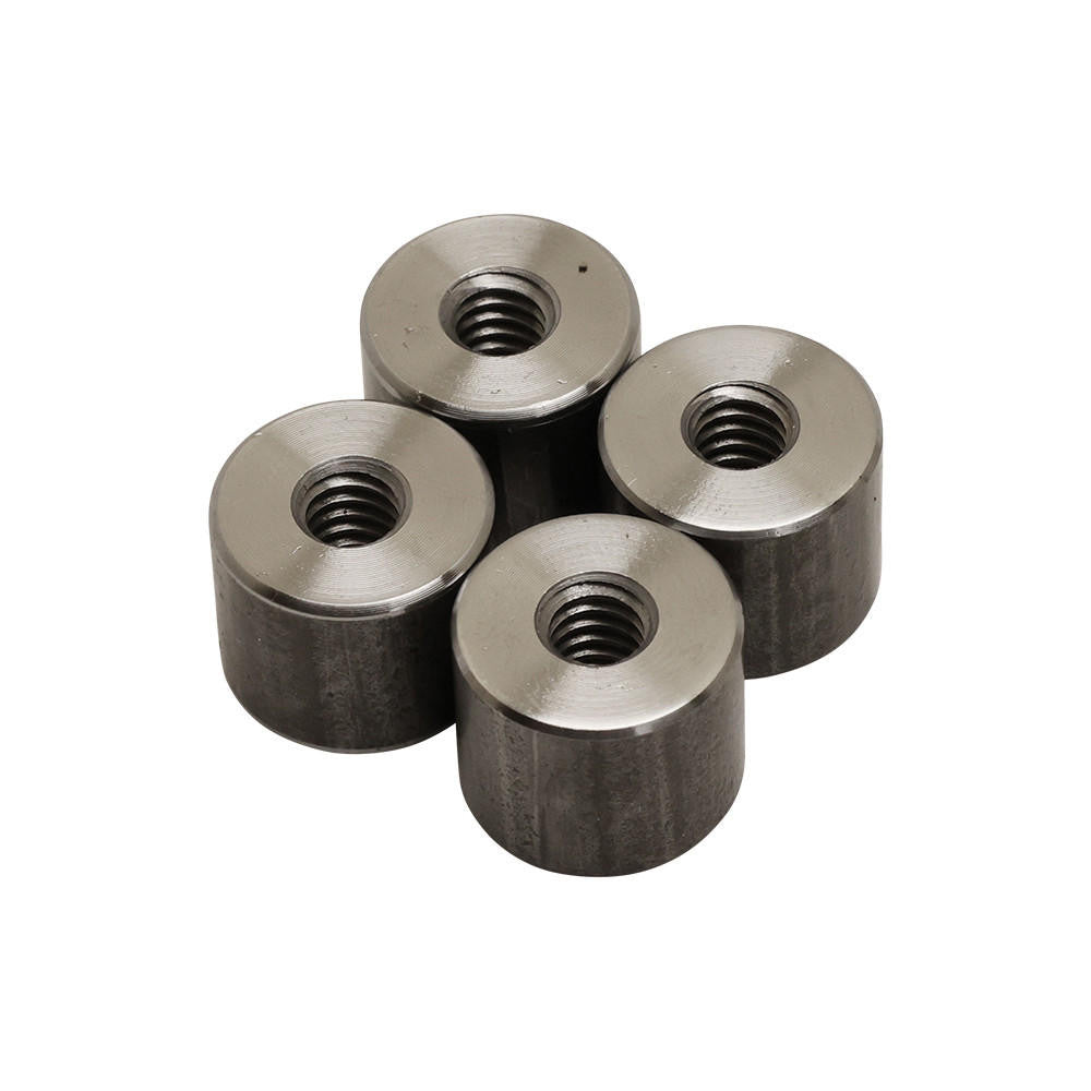 Threaded Steel Bungs 1/4-20 Thread 1/2" Long - 4 Pack — Throttle Addiction
