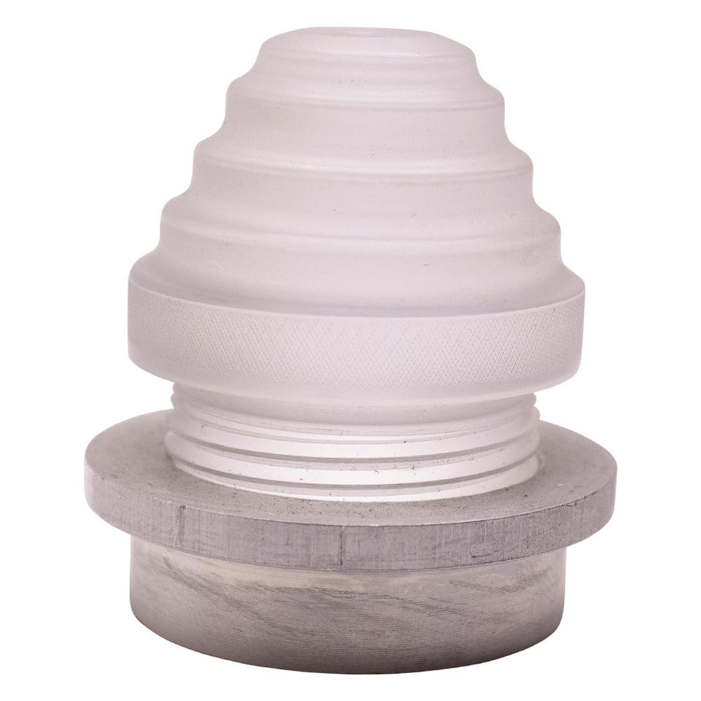 Weld In Aluminum Oil Tank Fill Cap And Bung - Clear Stepped Top Cap ...