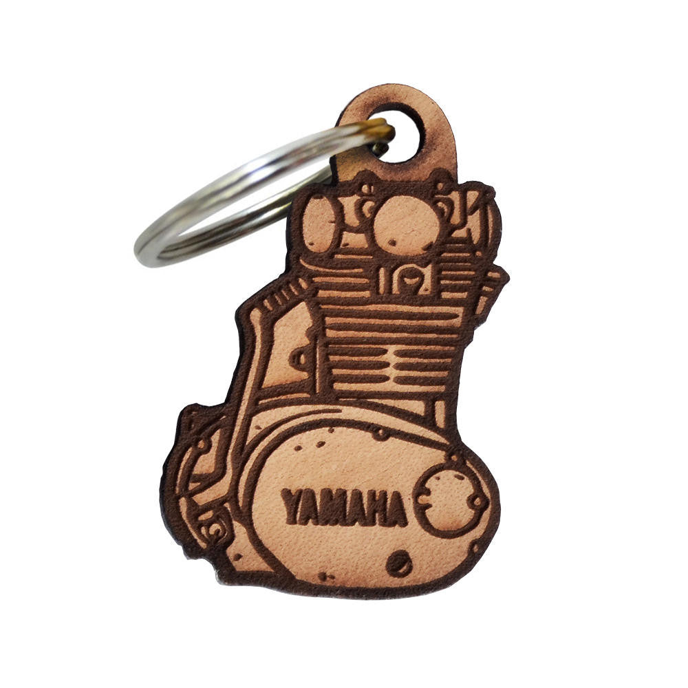 Yamaha XS-650 Motor Keychain - Leather — Throttle Addiction