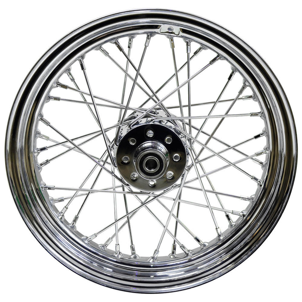 16" x 3.00" Chrome Spoke Rear Wheel - Ironhead Sportster 1955-1978 ...