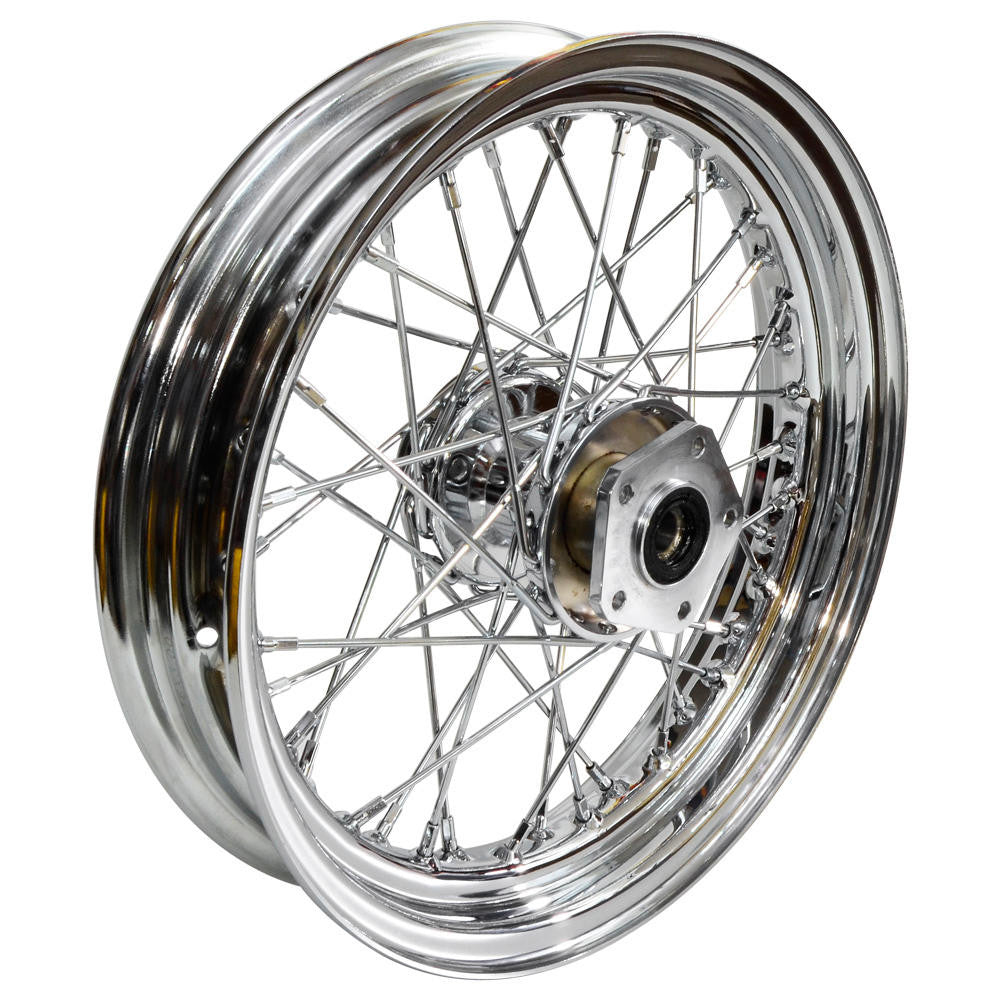 16" x 3.00" Front Spoke Wheel - Wide Glide Harley Softail 1984-1999 ...