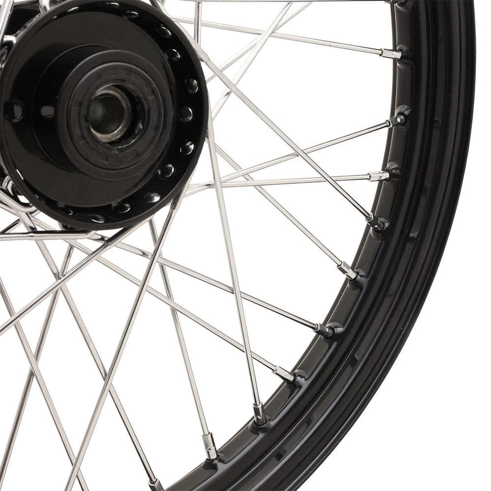 21" X 2.15" Star Hub Style Front Spool Wheel - Black — Throttle Addiction