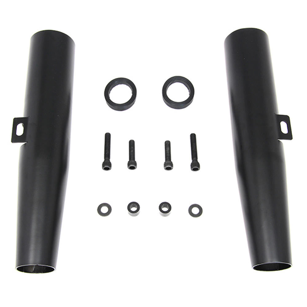 39mm Sportster Fork Shrouds - Black - 2004 and Up — Throttle Addiction
