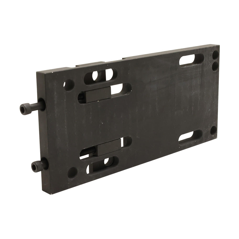 4-Speed Adjustable Transmission Mounting Plate - Black — Throttle Addiction