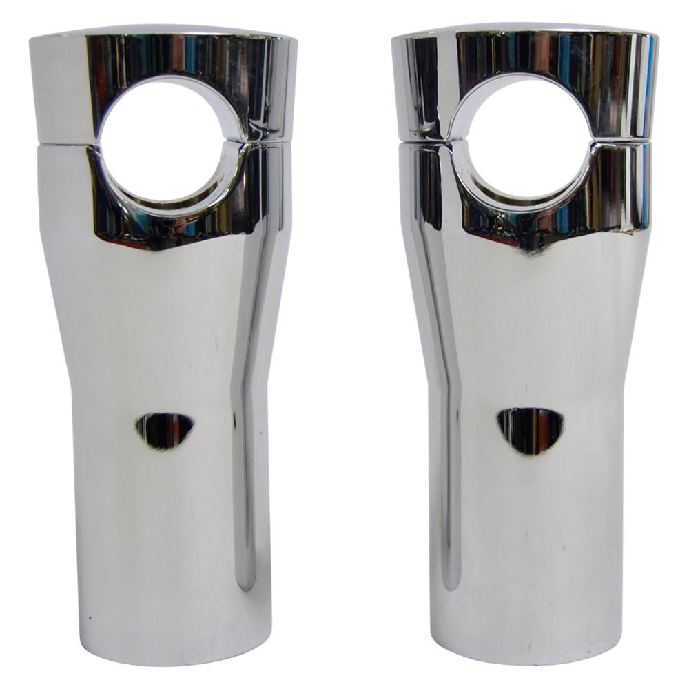 4" Springer Risers - Chrome — Throttle Addiction
