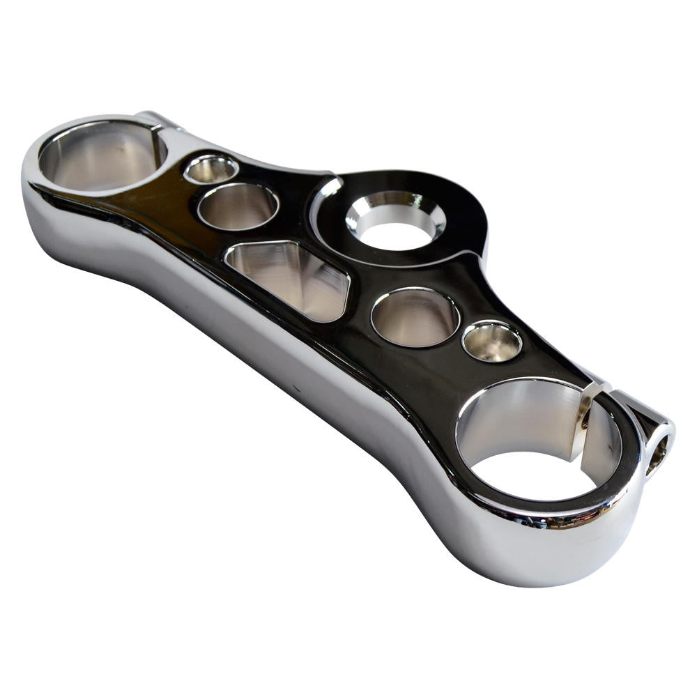 49mm Top Triple Tree Clamp - 2006-2017 Dyna FXD , Street Bob Replaceme ...