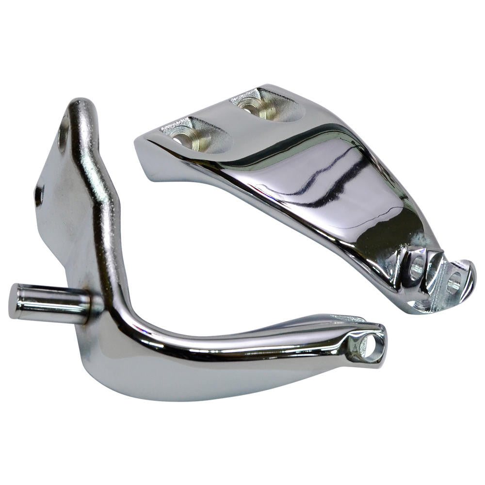 Dyna Mid Control Foot Peg Mounts - Chrome — Throttle Addiction