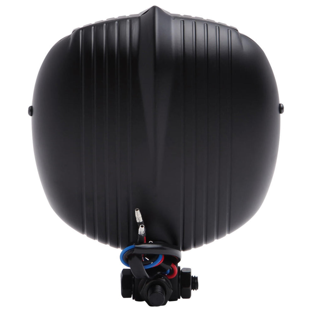 Electroline Vintage Square Headlight - Black — Throttle Addiction