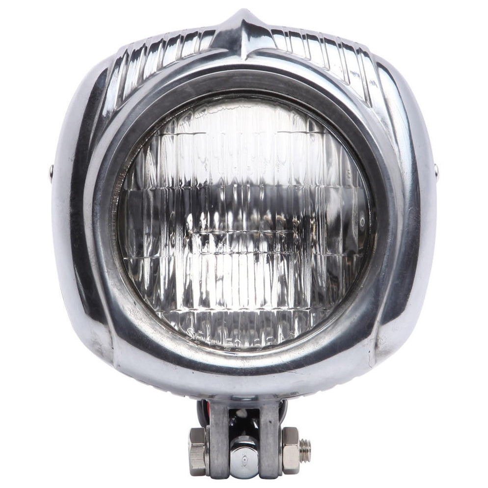 Electroline Vintage Square Headlight - Polished Aluminum — Throttle ...