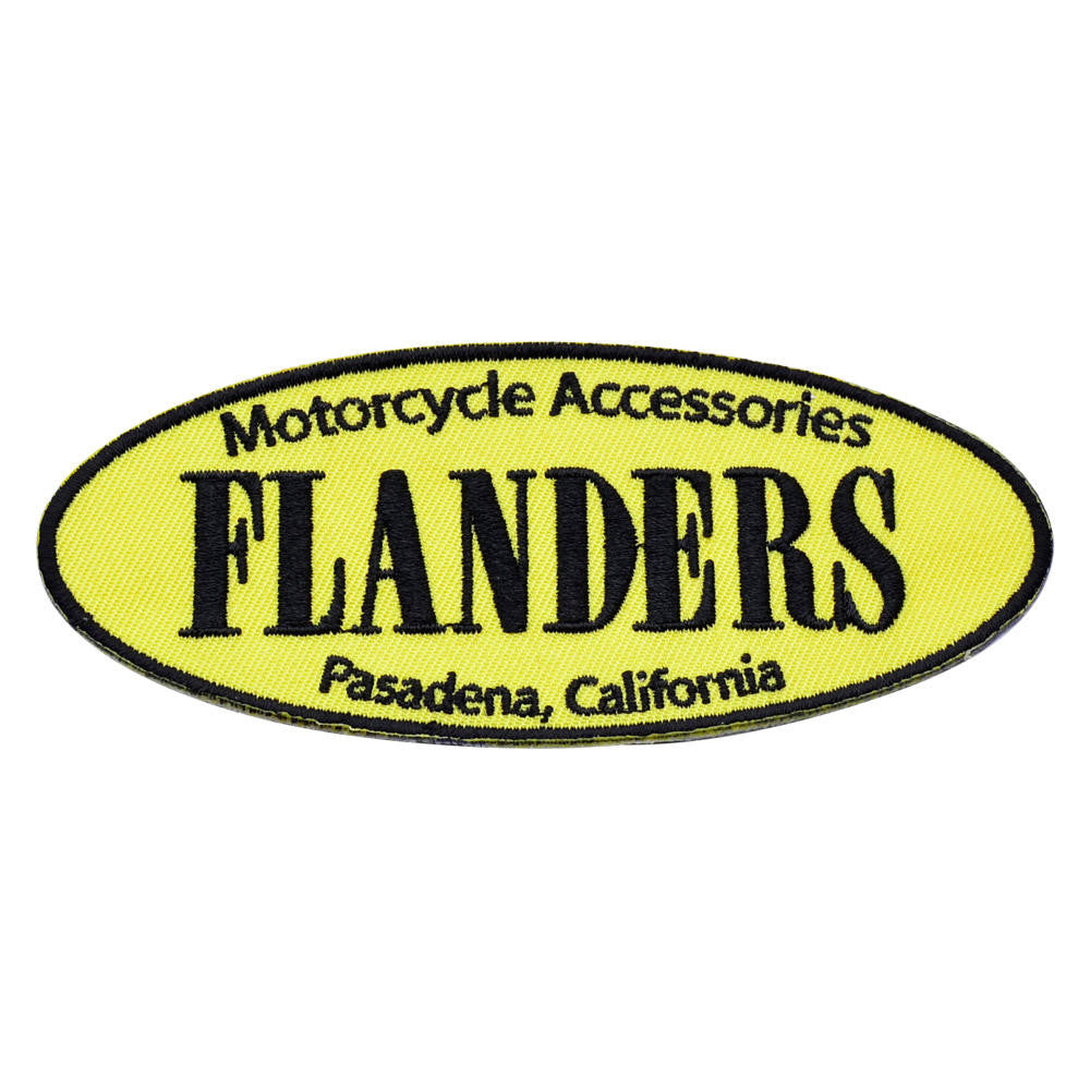 Flanders Motorcycle Parts Patch — Throttle Addiction