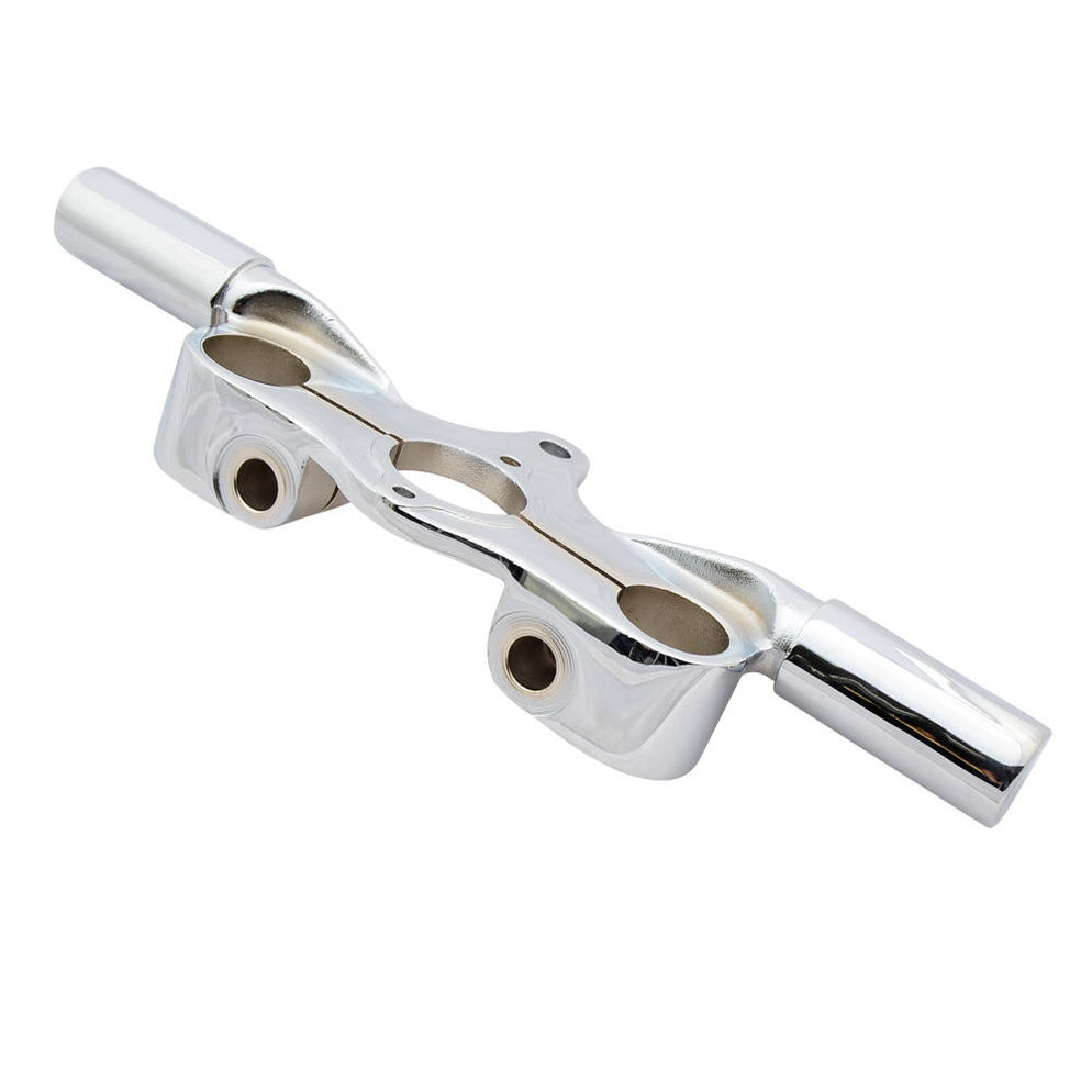 Inline Springer Top Clamp - Dog Bone Style - Chrome — Throttle Addiction