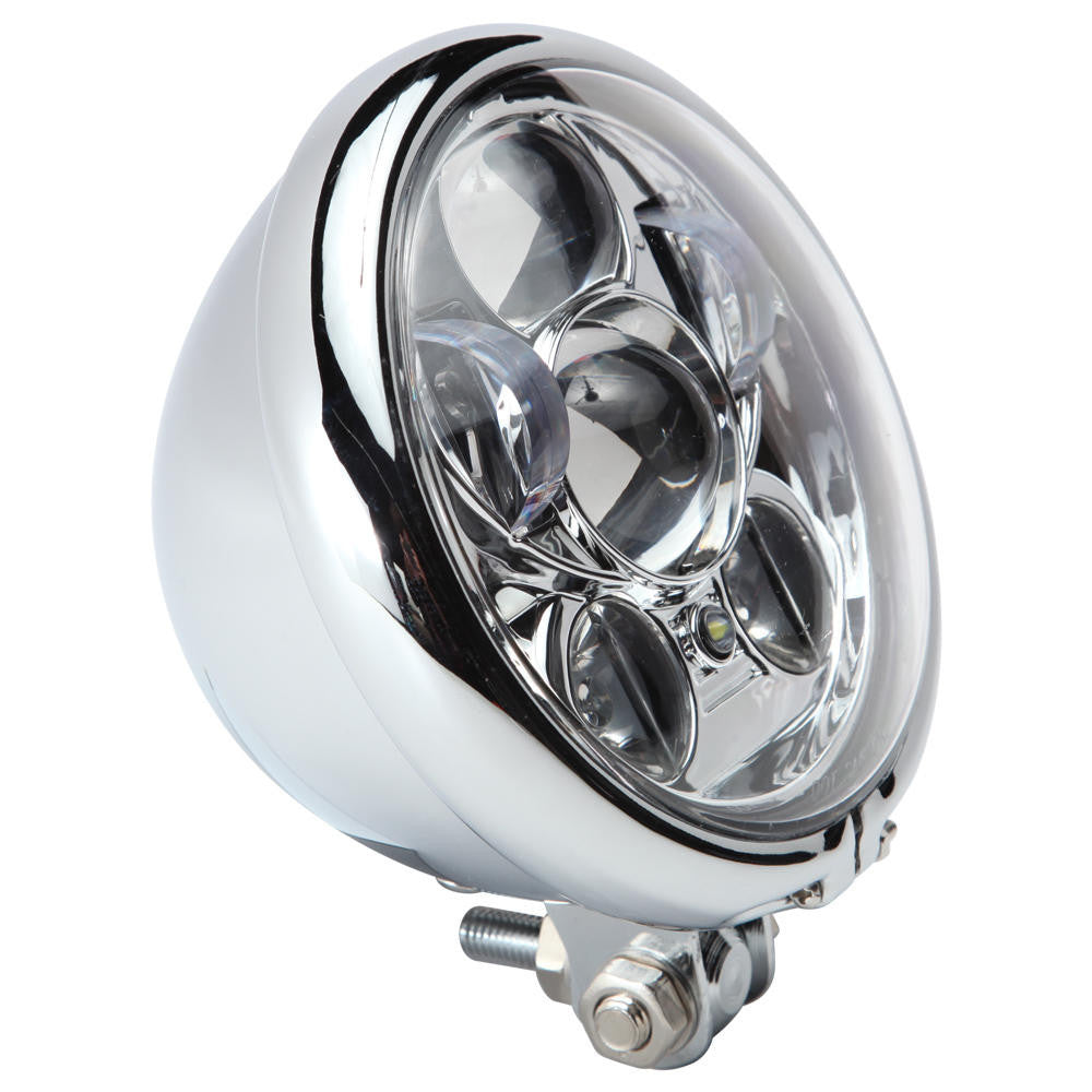 LED Bates Headlight - Chrome — Throttle Addiction