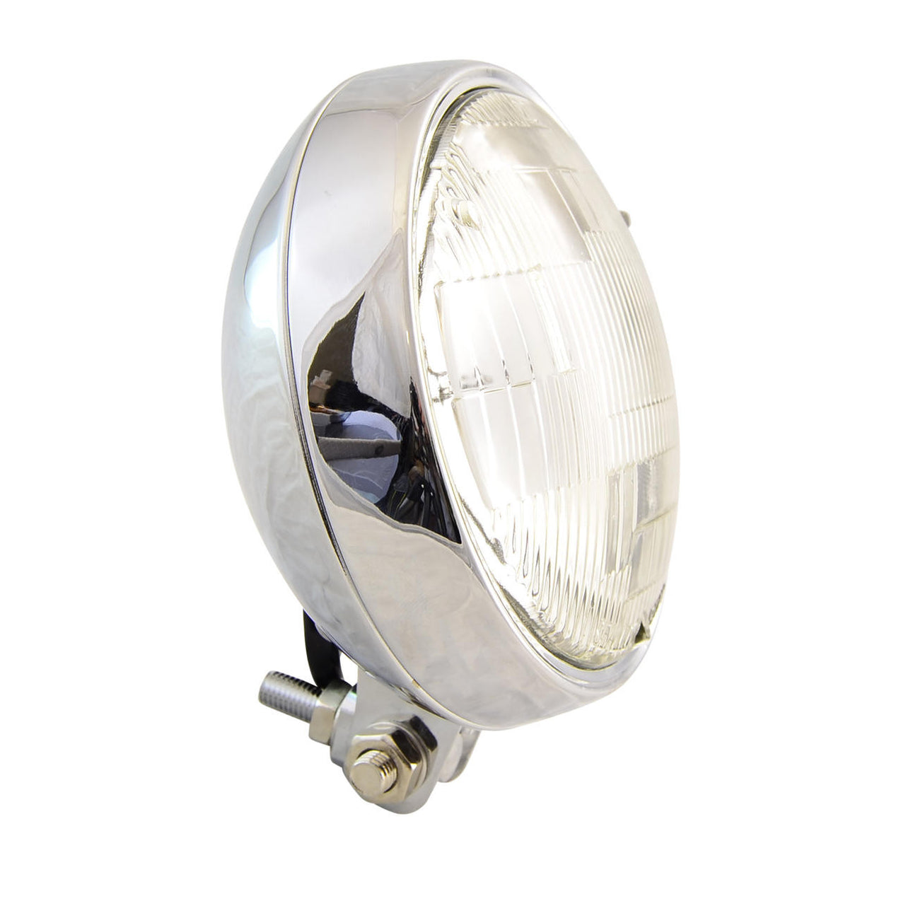 Shallow Spotlight Style Headlight - Chrome — Throttle Addiction