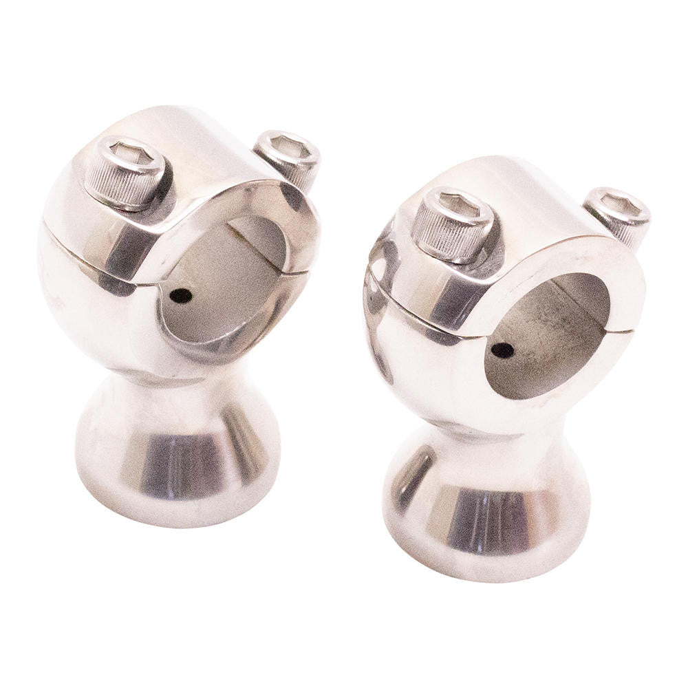 1-3/4" Handlebar Risers - Stainless Steel — Throttle Addiction